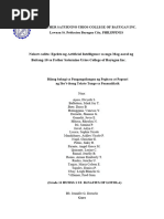 Epekto NG Artificial Intelligence MANUSCRIPT REMATCH | PDF