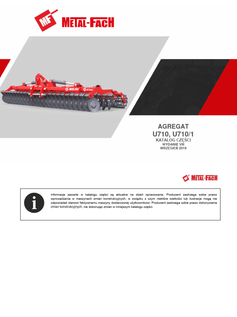 Katalog Części U710 2019 Wyd VIII | PDF