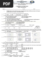 Tos Genmath 11 1st Quarter Test 2024-2025 Final | PDF