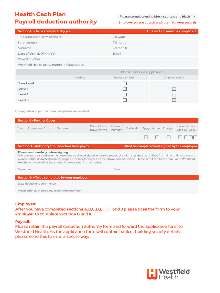 Westfield Payroll Form | PDF | Payroll | Employment