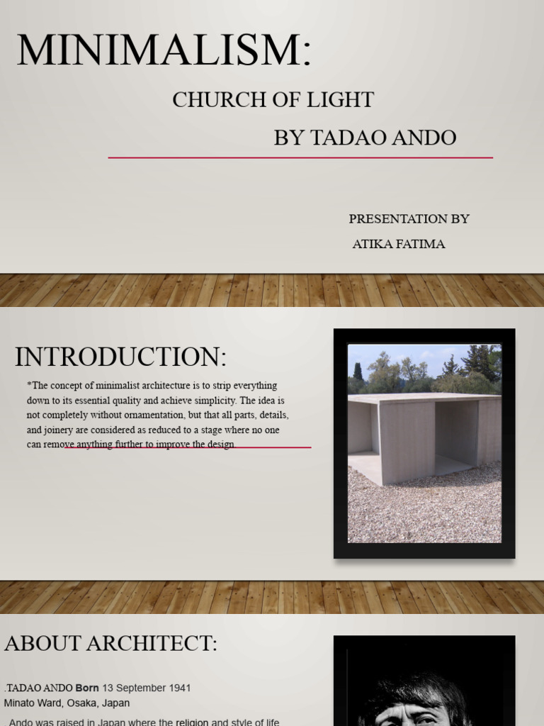 Minimalism Chruch of Light | PDF | Architectural Design | Architecture