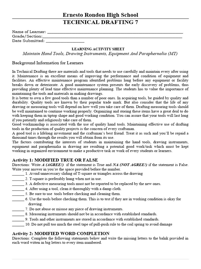 481056Maintain-Hand-Tools-Drawing-Instruments-Equipment-And ...