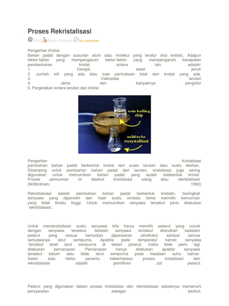 Proses Rekristalisasi | PDF