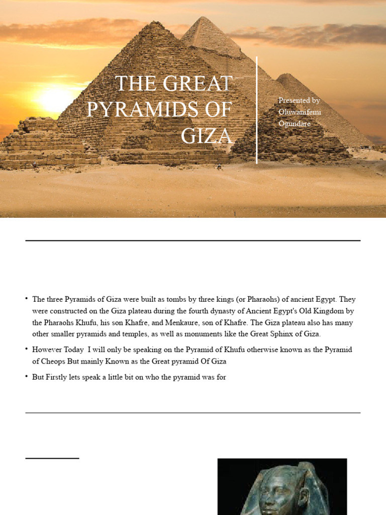 The Great Pyramids of Giza | PDF | Egyptian Pyramids | Ancient Egypt