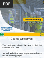 Toolbox Meeting & Hazard Training Guide | PDF | Workplace | Safety