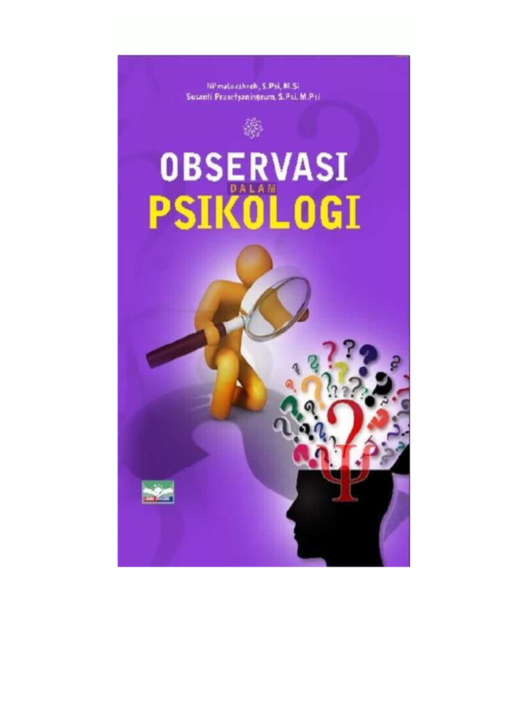 Observasi Dalam Psikologi (Ni'Matuzahroh, S.psi. Etc.) | PDF