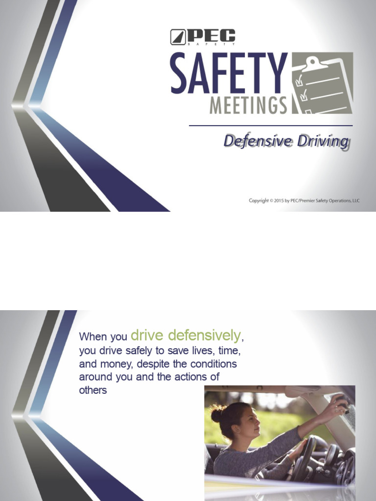 Defensive Driving | PDF | Driving | Traffic Collision