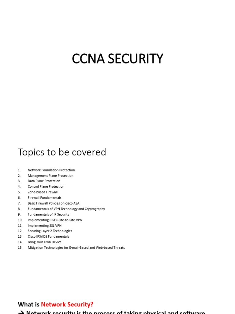 Ccna Security | PDF | Public Key Certificate | Transport Layer Security