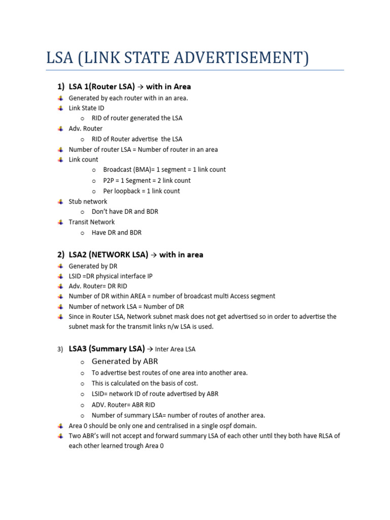 4.3 Lsa | PDF | Computer Network | Wide Area Network