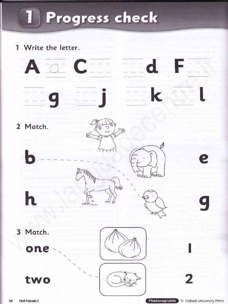 First Friends 2 - Unit 1 | PDF