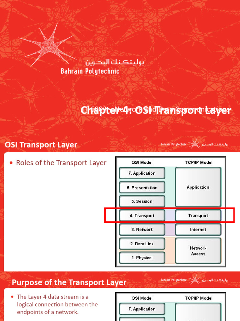 Chapter 04 Transport Layer | PDF | Port (Computer Networking) | Transmission Control Protocol