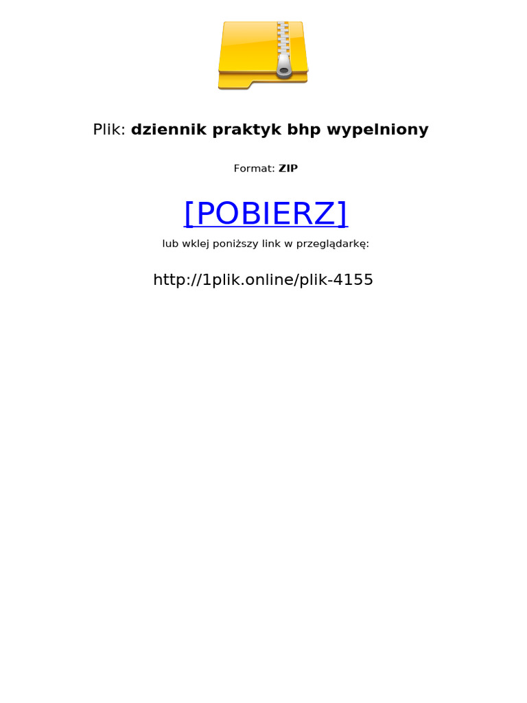 Dziennik Praktyk BHP Wypelniony | PDF