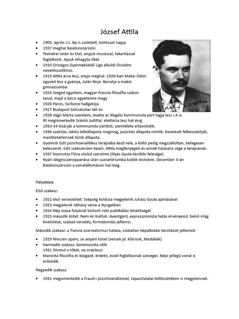 József Attila | PDF