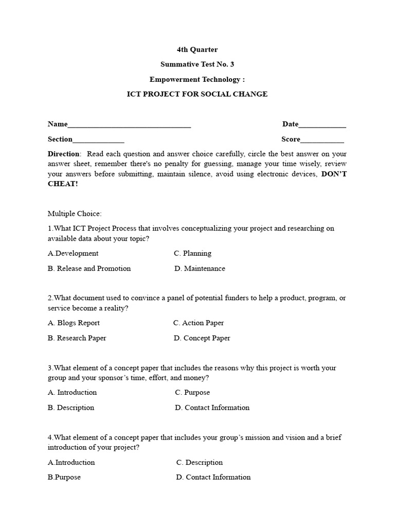 Etech - GRP.3 Quiz | PDF | Goal | Educational Technology