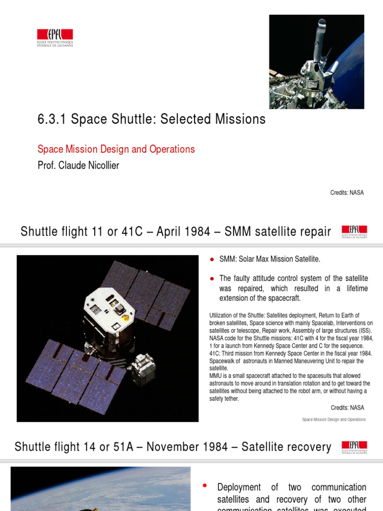 Space Shuttle Missions Overview | PDF | Spacelab | Space Shuttle