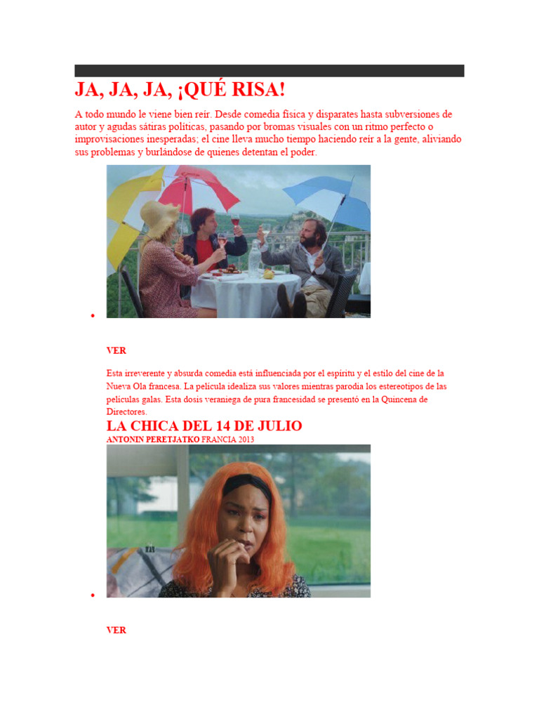 Comedias en MUBI | PDF