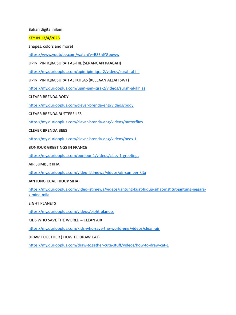 Bahan Digital Nilam | PDF