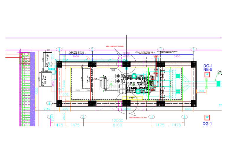 DG Layout Plan For 2x2250 Kva SDG Sets Rad Cooled Nxtra Manesar-Ground ...
