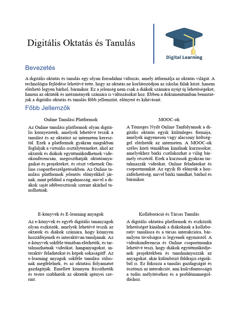 Digital Learning | PDF