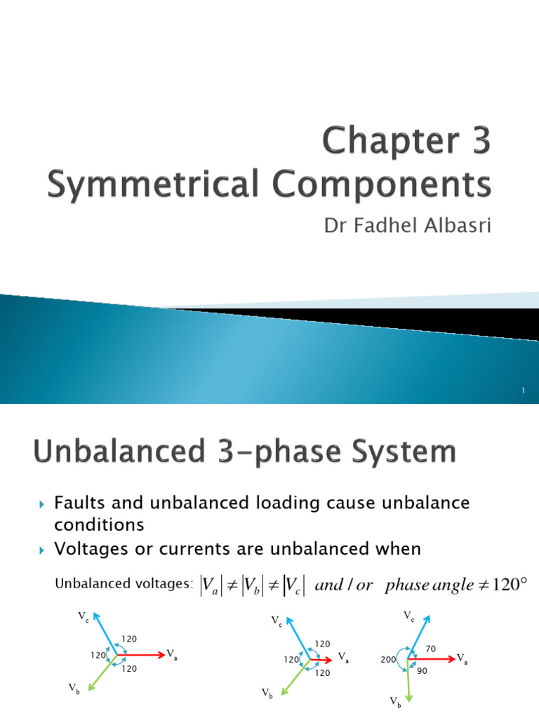 CH 3 Symmetrical components-SV | PDF | Electrical Engineering | Electricity