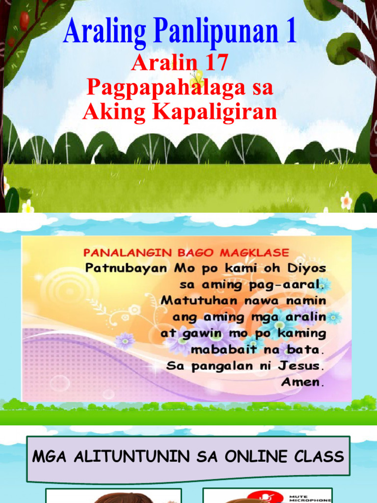 AP1-Q4-Aralin17-Pagpapahalaga Sa Aking Kapaligiran | PDF