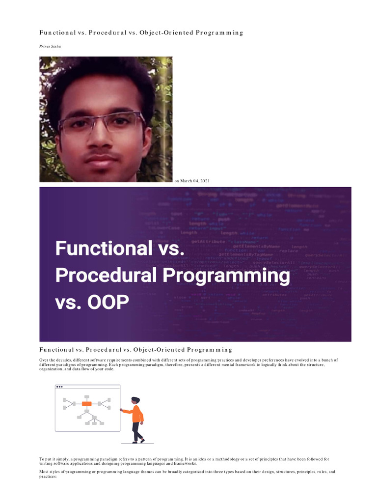 Comparing Programming Paradigms | PDF | Object Oriented Programming ...