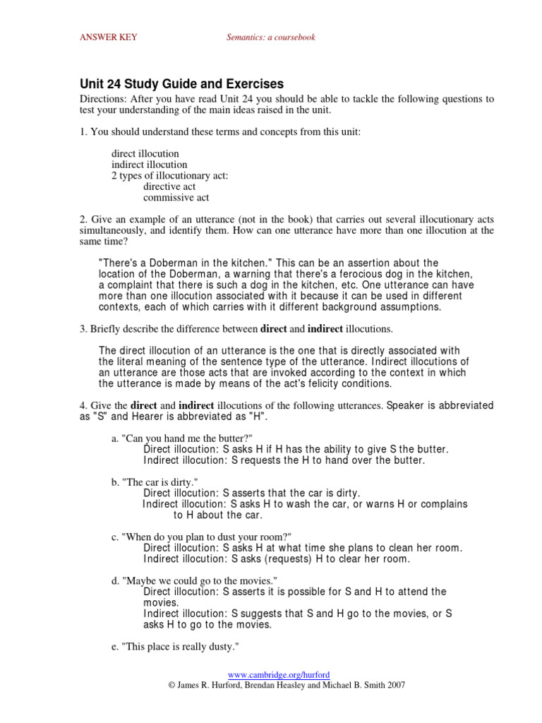 Unit 24 Study Guide and Exercises | PDF | Human Communication | Linguistics