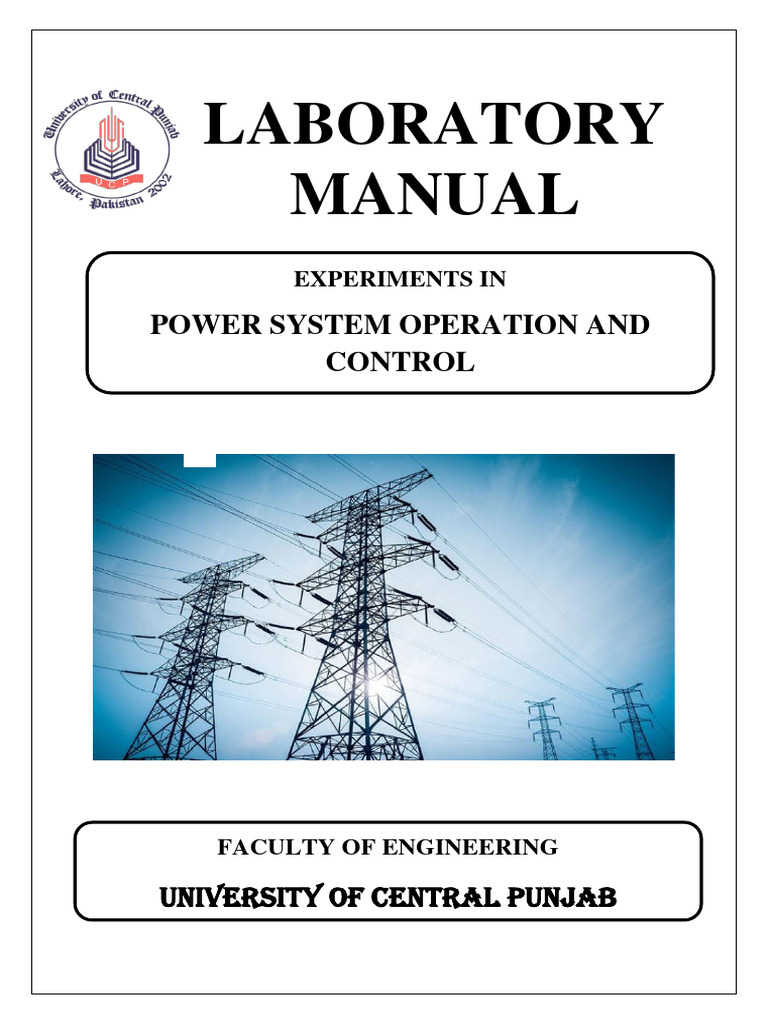 PEN4251 - Power System Operation & Control Lab Manual | PDF | Matlab ... PEN4251 - Power System Operation & Control Lab Manual | PDF | Matlab ...