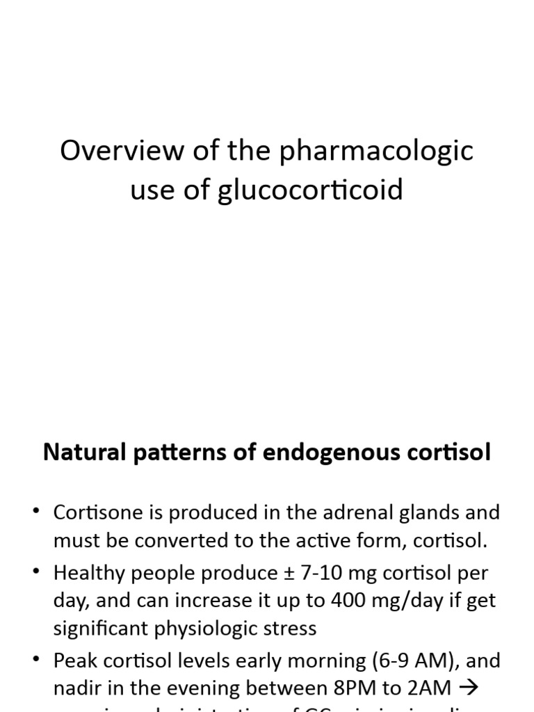 Overview of The Pharmacologic Use of Glucocorticoid | Download Free PDF | Glucocorticoid ...