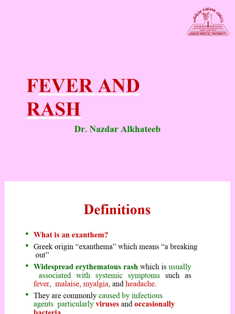 Fever and Rash | PDF | Measles | Meningitis