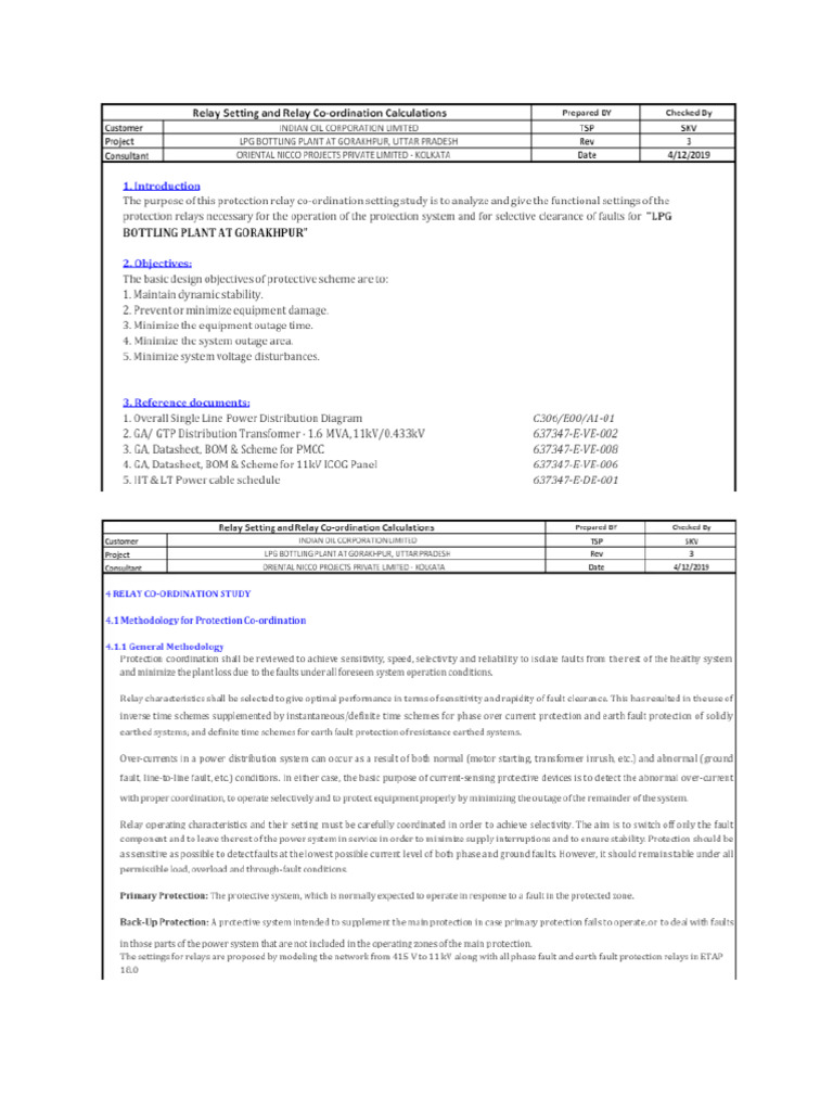 Relay Setting-Bottling | PDF