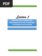 Developing Teaching and Learning Materials | PDF | Cognition | Learning