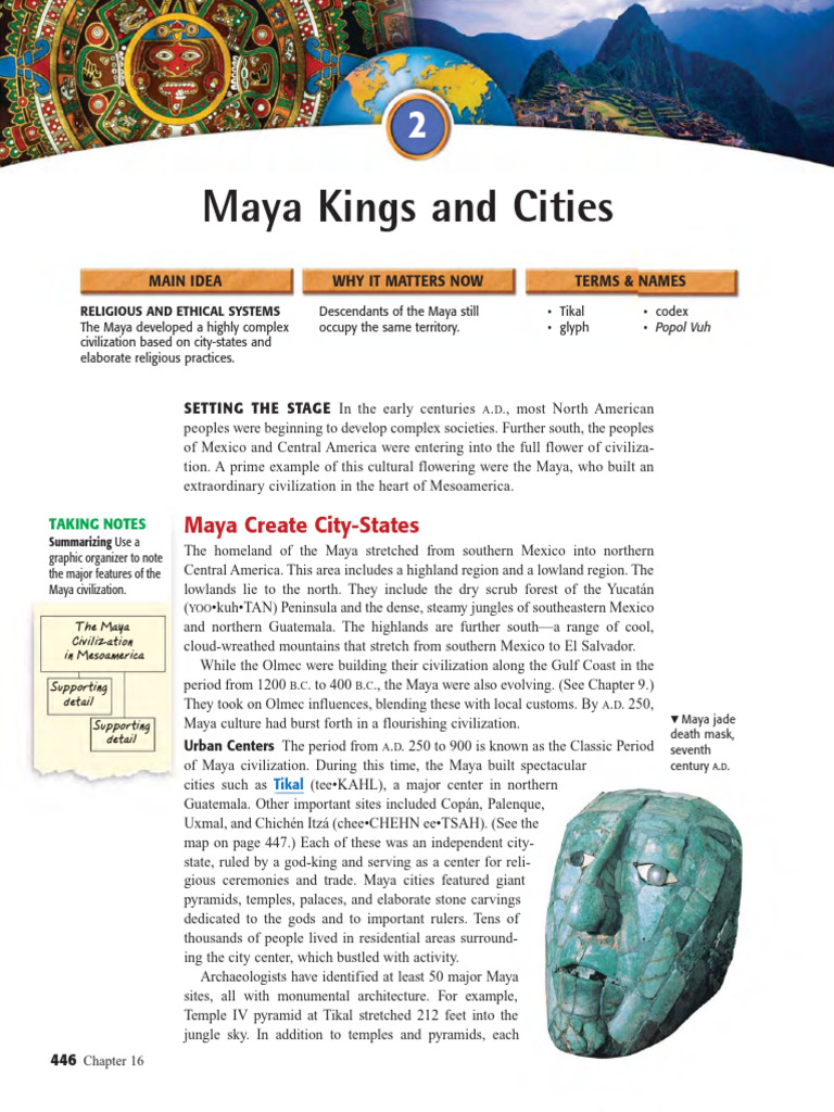World History Textbook-566-571 | PDF | Maya Civilization | Mesoamerica