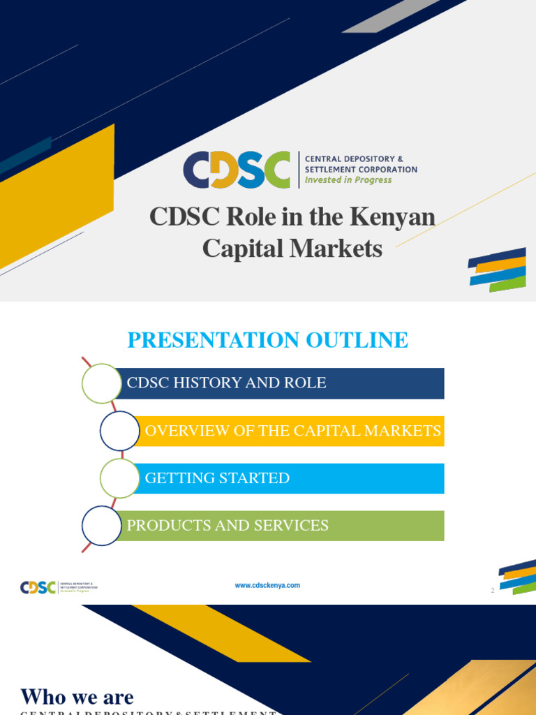 CDSC Presentation On Our Role in The Kenyan Capital Markets | PDF ...