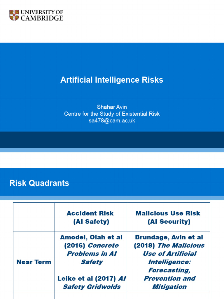 Artificial Intelligence Risks Slides | PDF | Artificial Intelligence ...