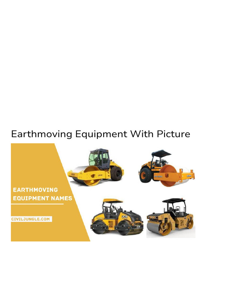 Types of Earthmoving Equipment Explained | PDF | Loader (Equipment ...