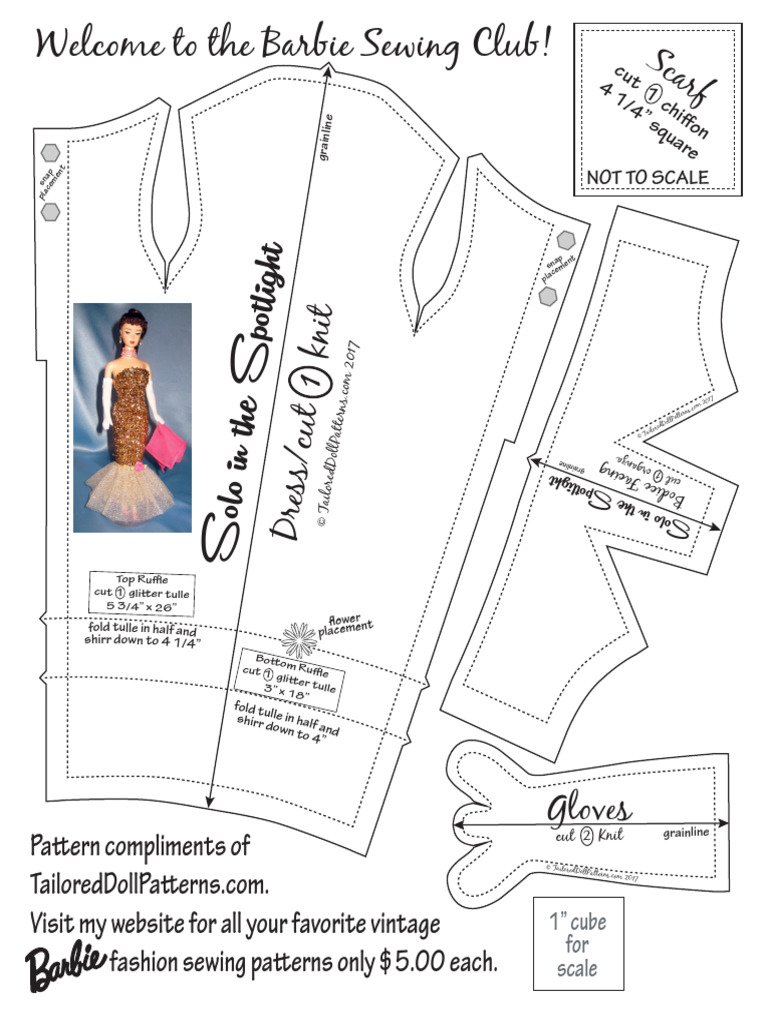 Solo in The Spotlight Sewing Pattern | PDF | Clothing | Sewing