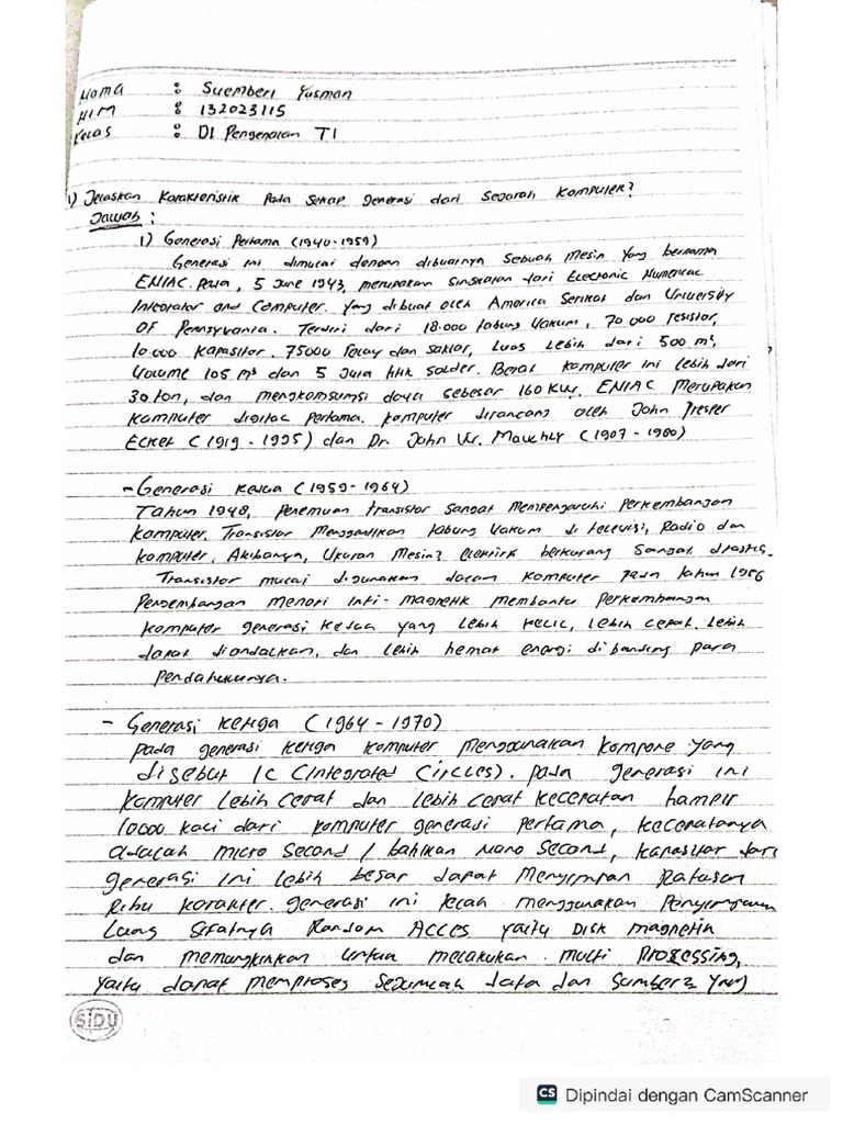 Tugas 1 Pengenalan TI | PDF