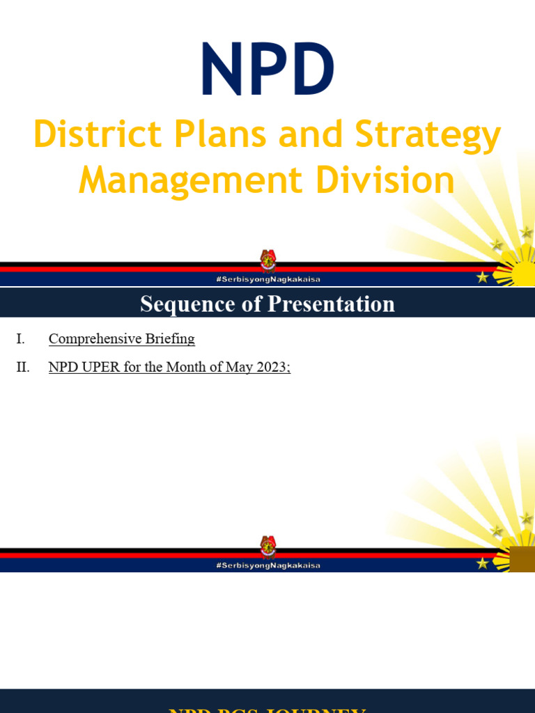 NPD District Plans and Strategy Overview | PDF | Leadership | Business