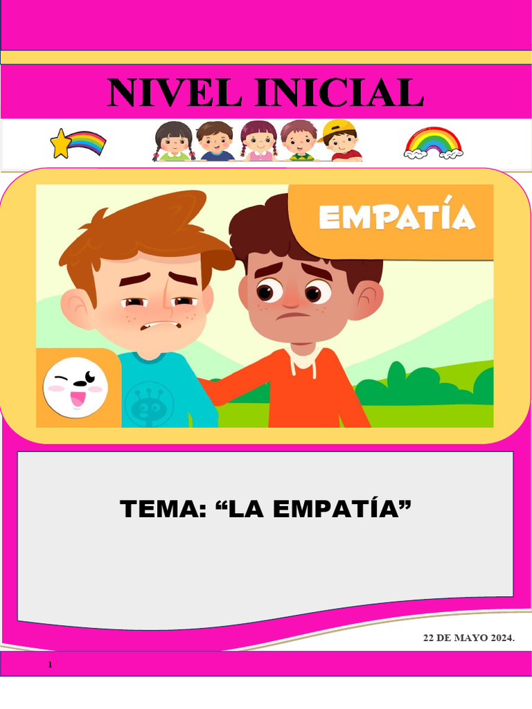 (DN) 22 de Mayo Inicial | PDF | Empatía | Evaluación