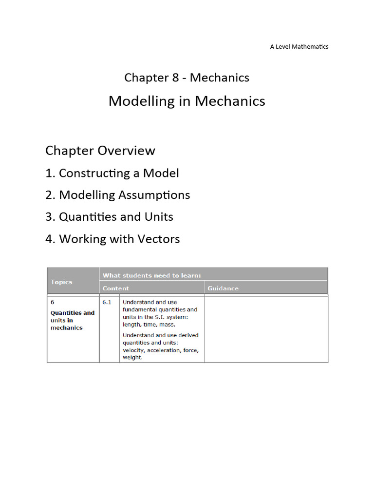 Chapter 8 Booklet | PDF | Force | Euclidean Vector