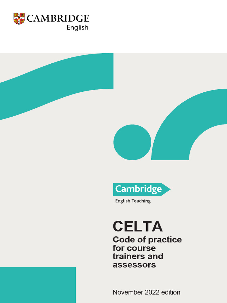 CELTA Code of Practice 2022 | PDF