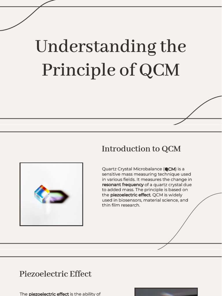 Understanding The Principle of QCM | PDF