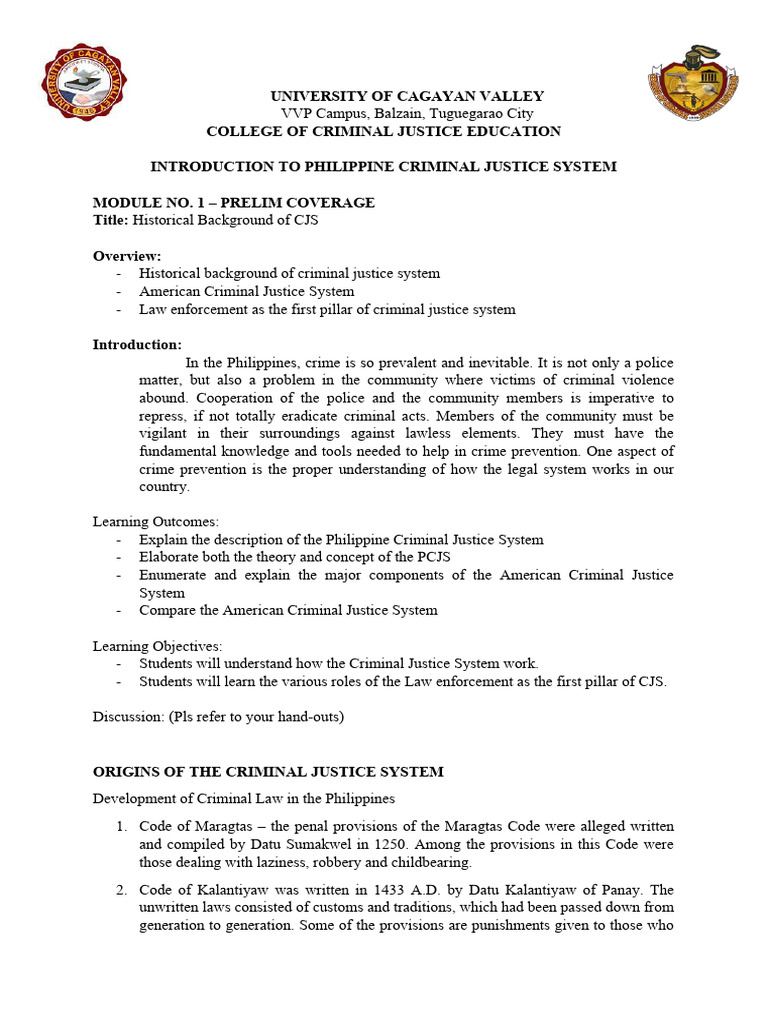 CLJ 101 - Module | PDF | Plea | Prosecutor