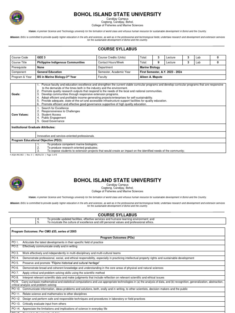 Ched Syllabus For Philippine Popular Culture
