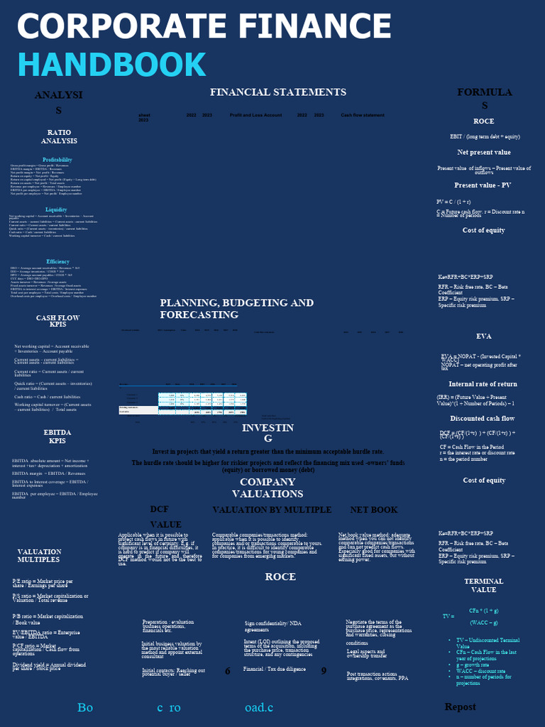 Corporate Finance Handbook | PDF | Revenue | Equity (Finance)