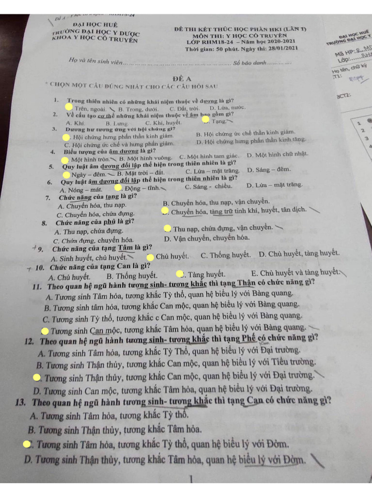 Đề RHM 2021 | PDF