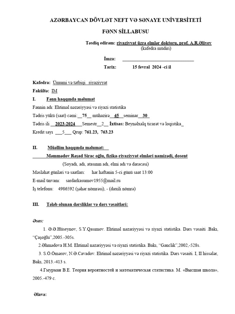 C - Fakepathsillabus Ehtimal N - Z - Riyy - Si Qrup | PDF