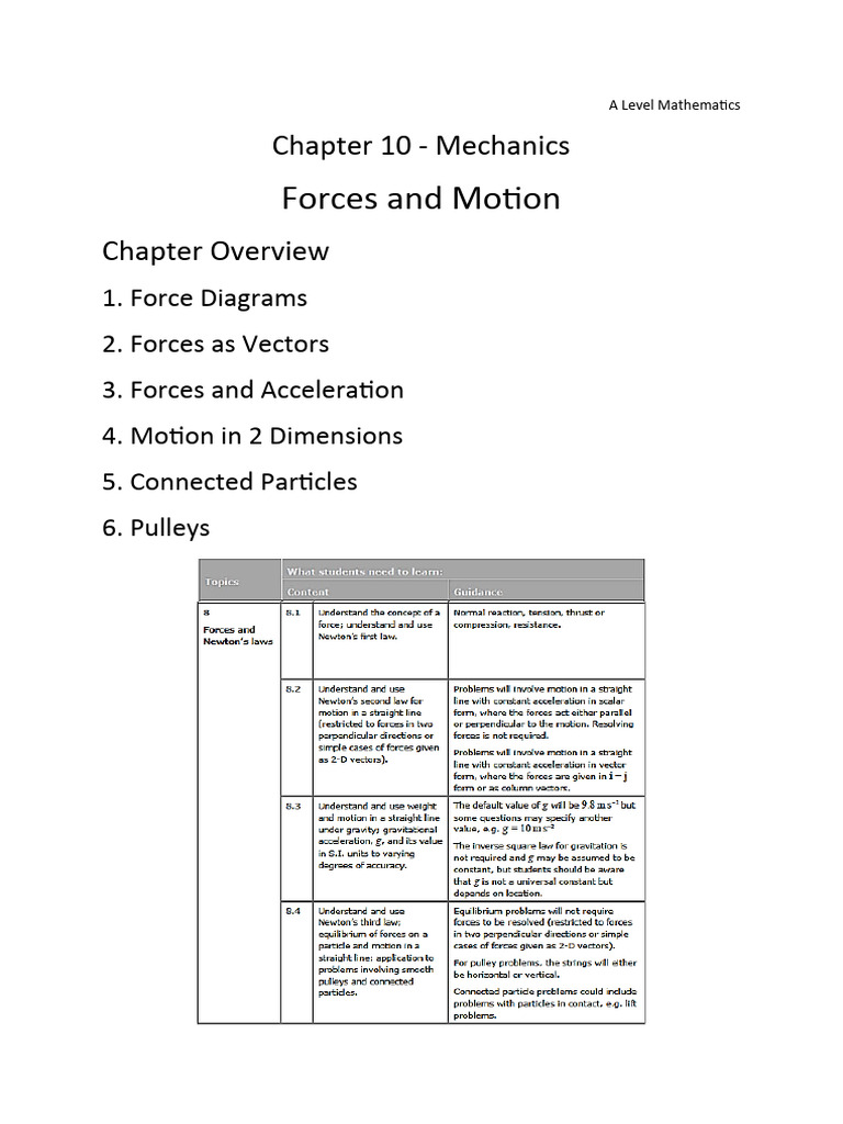 Chapter 10 Booklet | PDF | Force | Acceleration