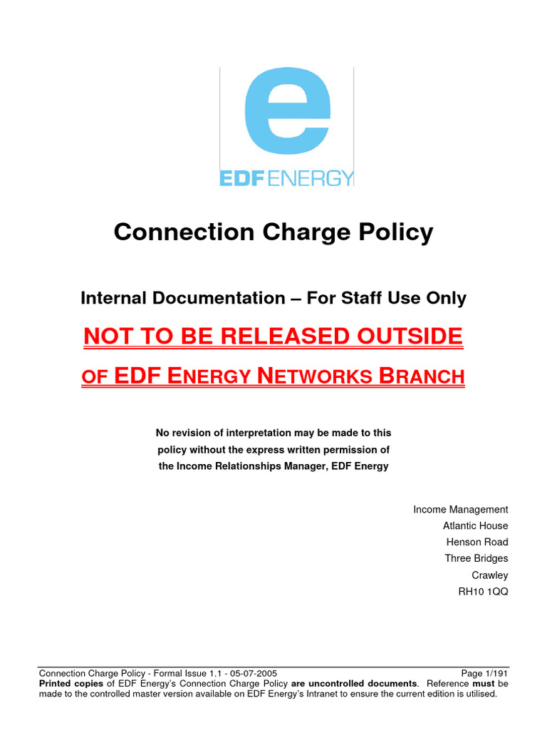 Charging Policy | PDF | Expense | License